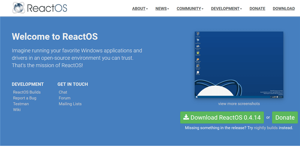 Reactos和windows Nt：reactos的起源，发展与现状