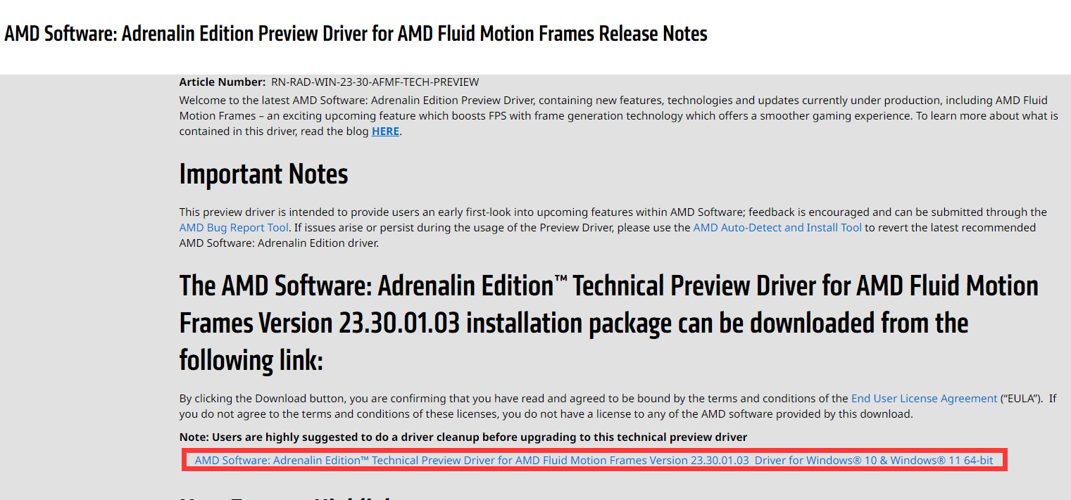 AMD AFMF怎么开启？首先得是受AFMF支持的显卡