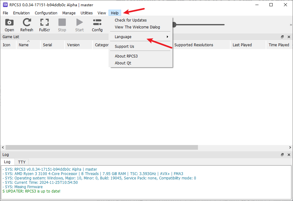 开源 PlayStation 3 模拟器 RPCS3 V0.0.34-17151